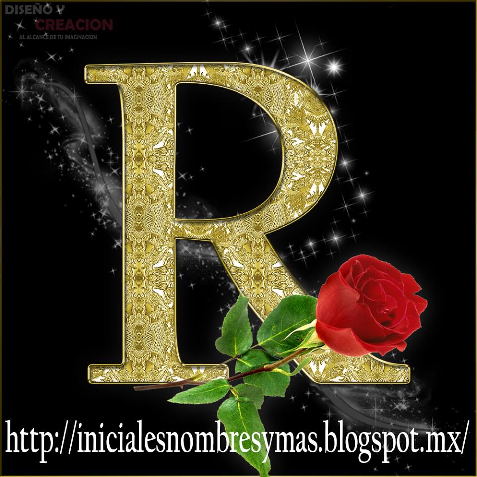Iniciales Nombres y Más: Iniciales doradas J a la R