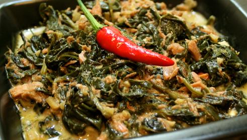 Laing Recipe (Taro Leaves with Coconut Milk) - LasangRecipes