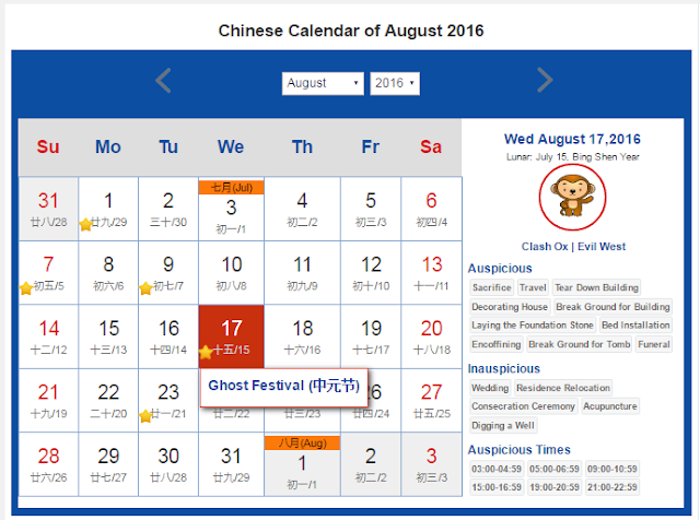 Tahun ini Cioko (Festival Hantu Kelaparan) Jatuh Pada 17 Agustus ...