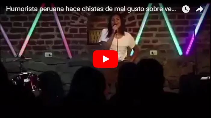 Humorista peruana hace chistes de mal gusto sobre venezolanos