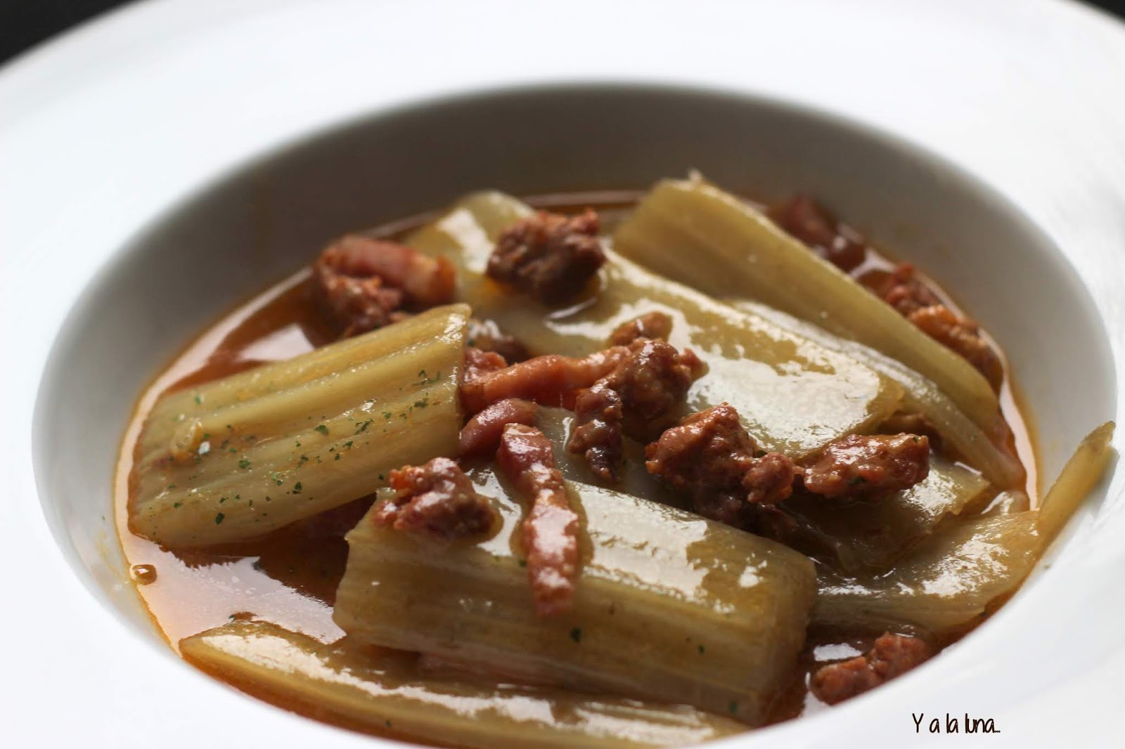 Y a la luna se le ve ve el ombligo...: Cardo con Picadillo de Soria y ...