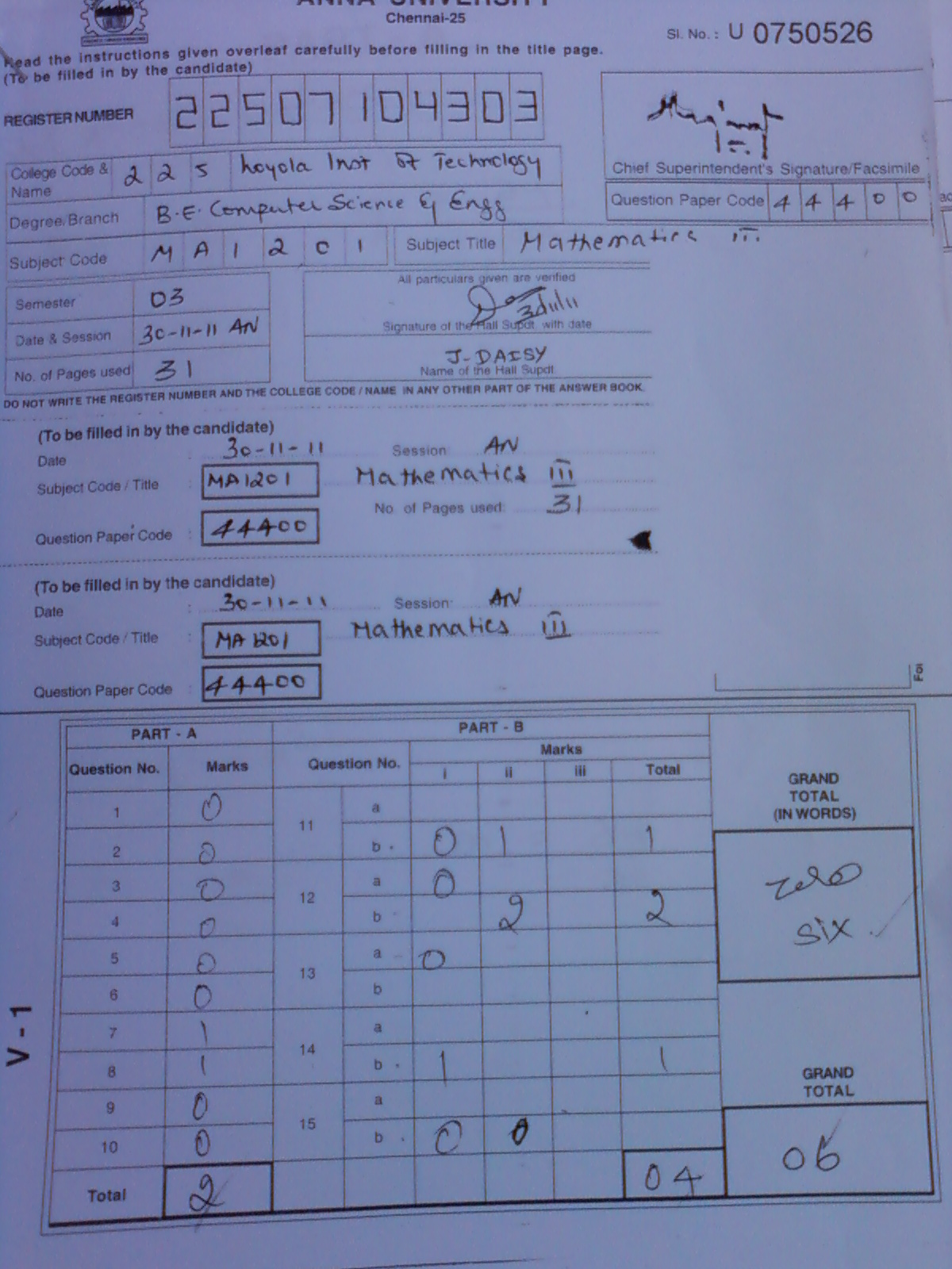 Anna University Answer Key - How the paper will be corrected?-Question ...