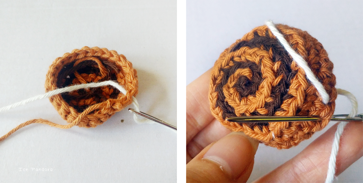 DIY: Crochet Miniature Cinnamon Rolls