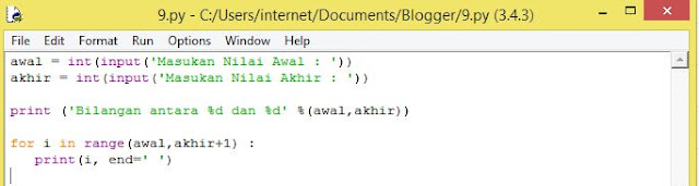 Menghitung Inputan Jumlah Angka Awal dan Akhir Menggunakan Perulangan ...