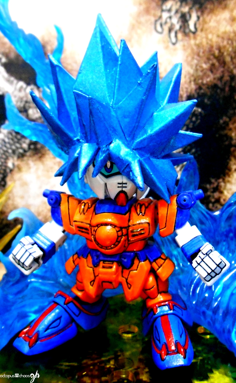 Gundam Family: Goku Gundam Super Saiyan God Super Saiyan Custom Build