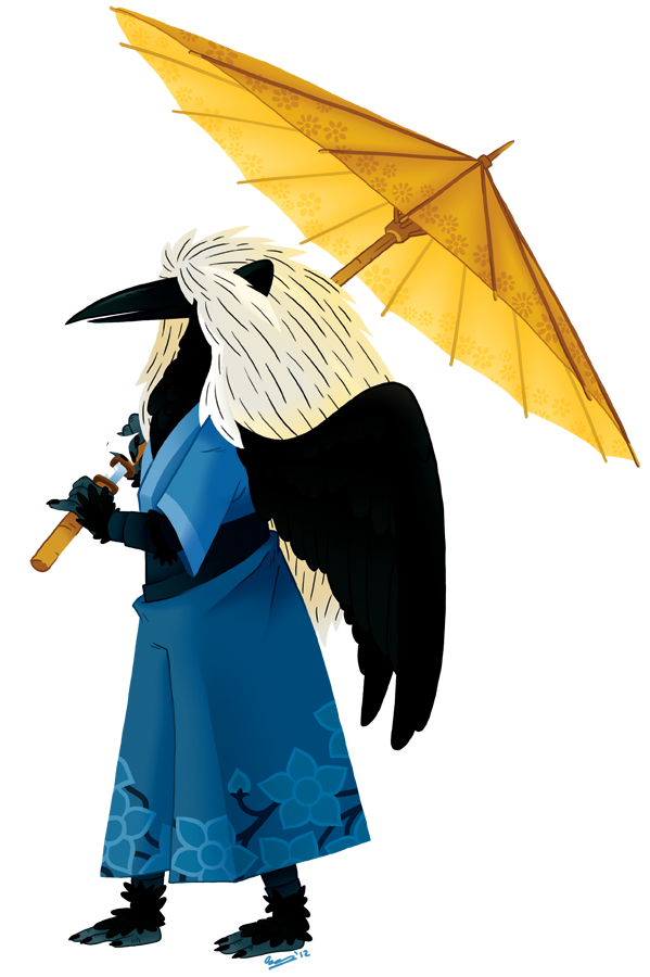 Dungeons and Drawings: Tengu, Crow-Headed