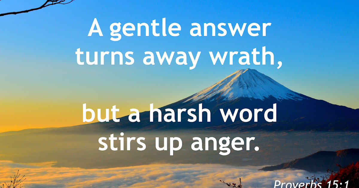 Proverbs 15:1