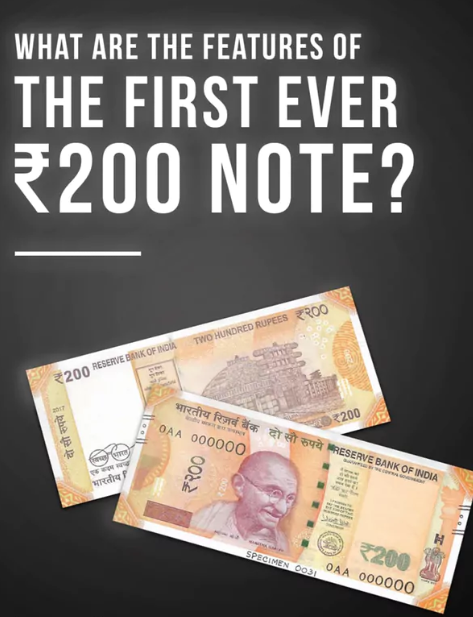 📣Features of the all new Indian 200 rupee note which are enhanced