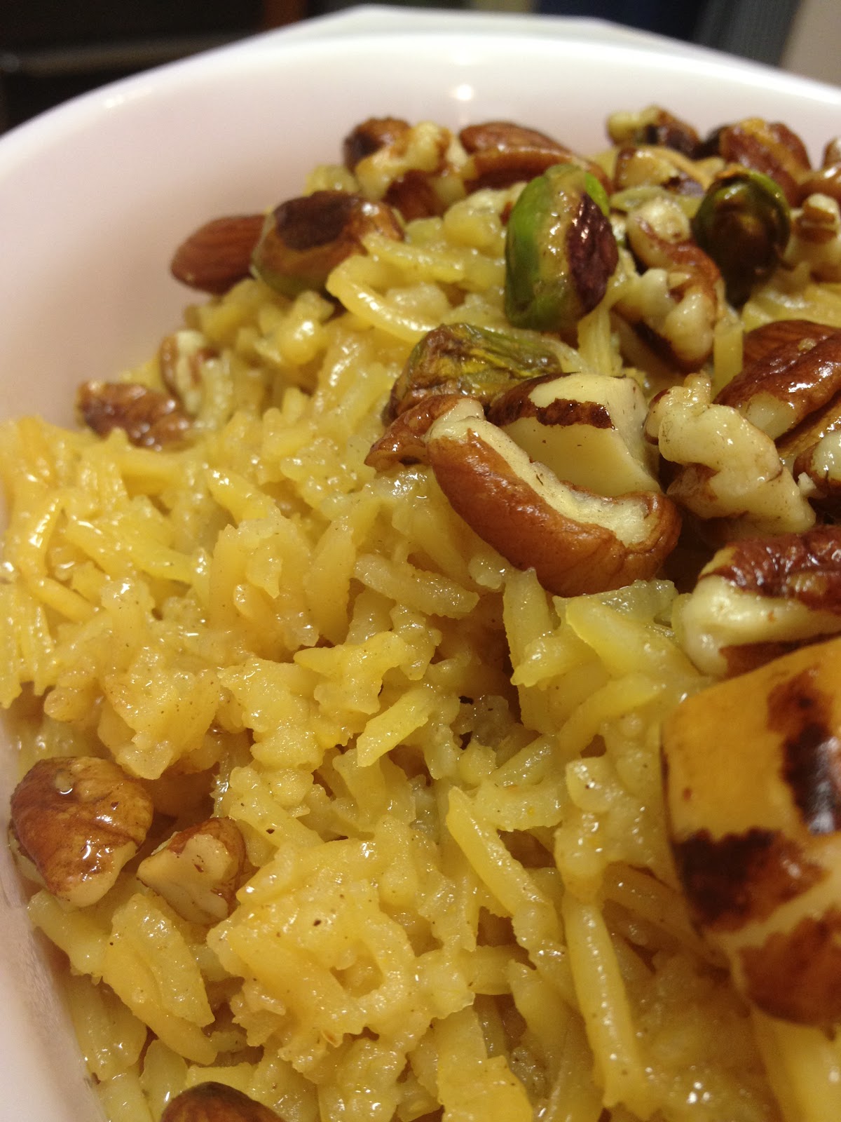 Tracy Cooks in Austin: Caramel rice with spices (an experiment)