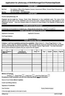 IrishGenealogyNews: New 'combined' application form for GRO certificates