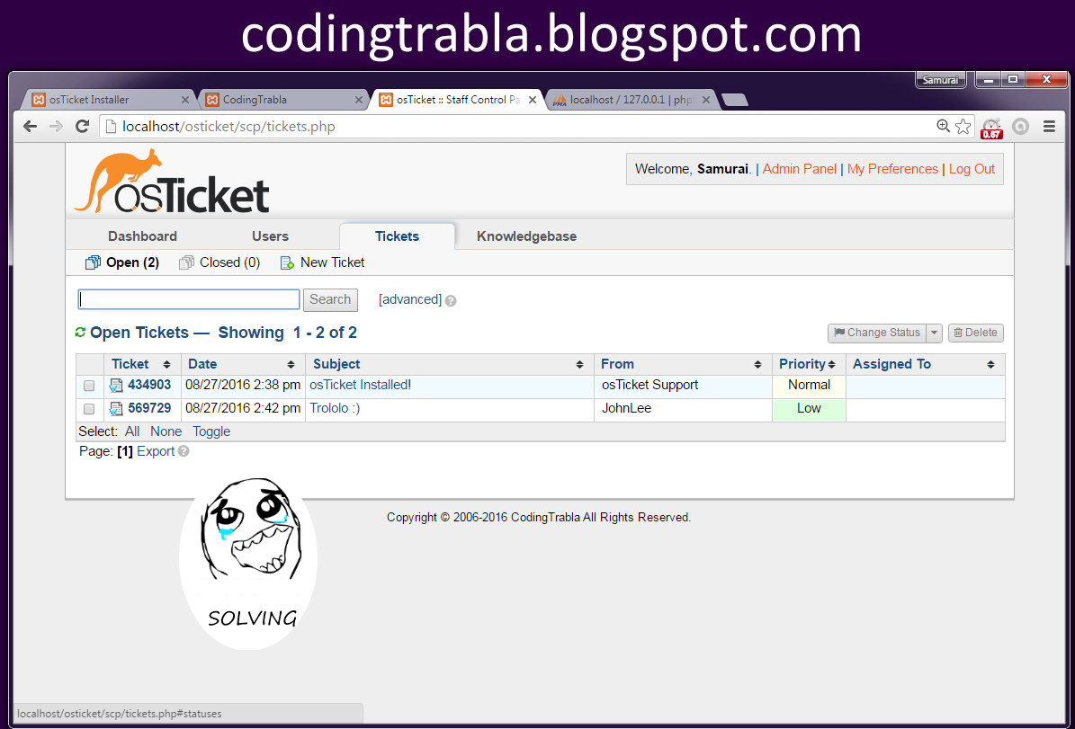 Install osTicket v1.9.14 on windows ~ MyNote