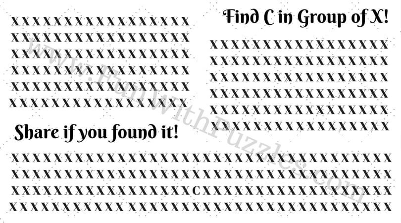 Hidden Letters Puzzles: Can You Spot the C?