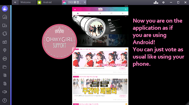 OH MY GIRL Support: Idol Champ Vote with PC