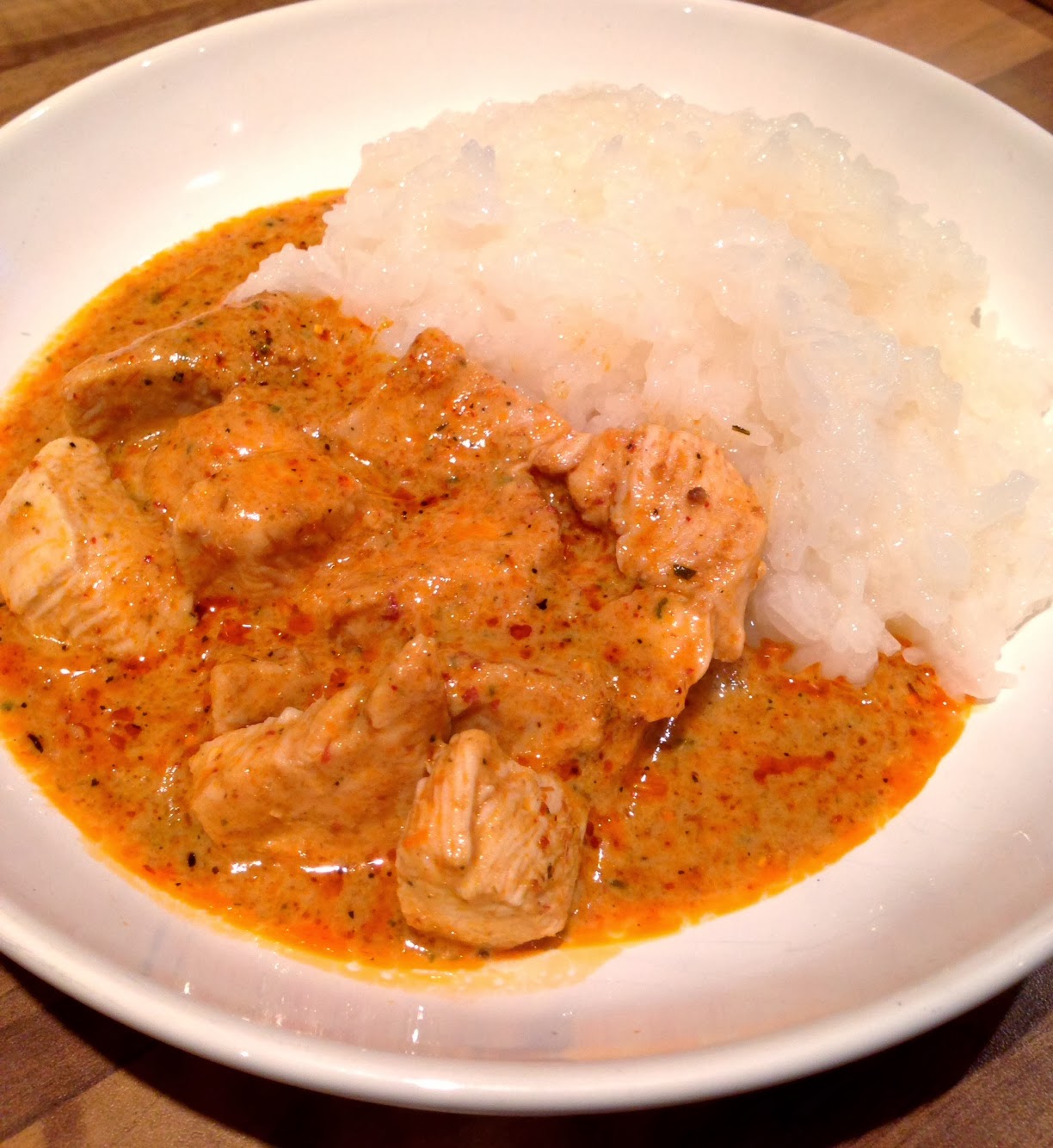 Student Dinners: Thai Red Chicken Curry with sticky rice!