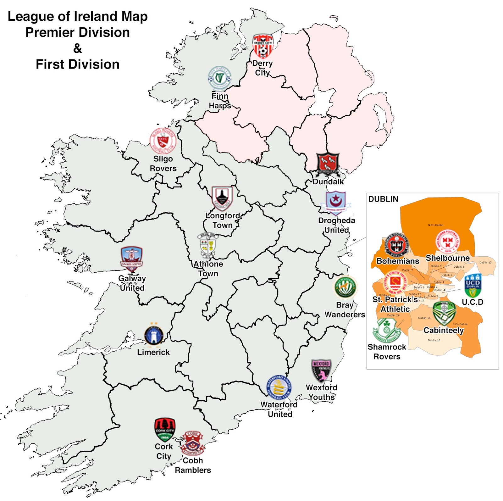 World Football Badges News: Ireland - 2018 First Division