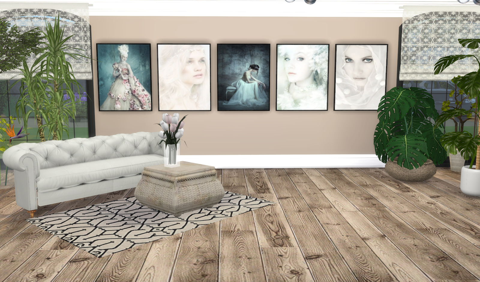 My little The Sims 3 World: Paintings and Rugs Set