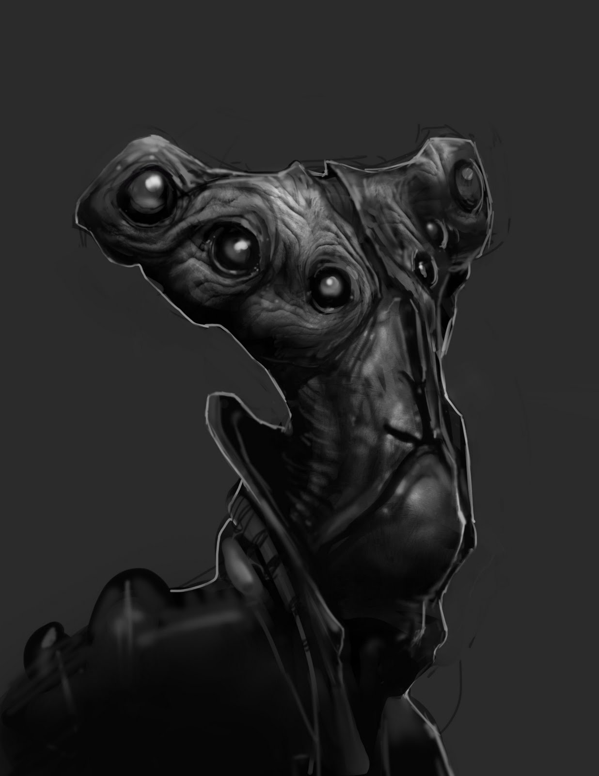 Kinetic Flow : Quick Alien Face WIP