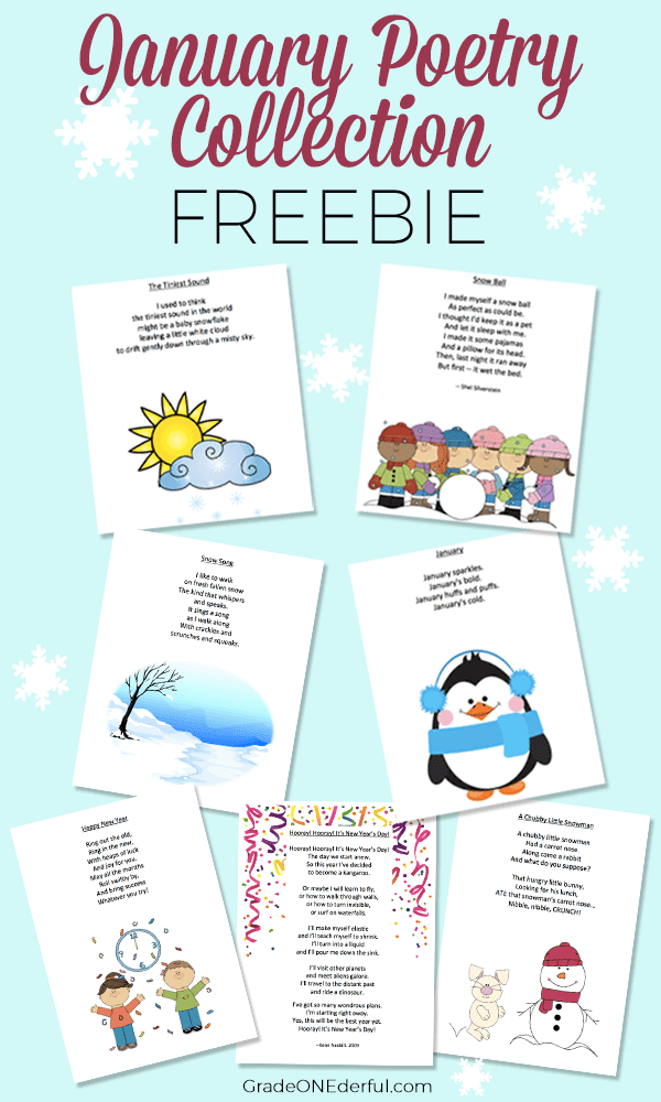 7 January Poems for Kids: Free | Grade Onederful