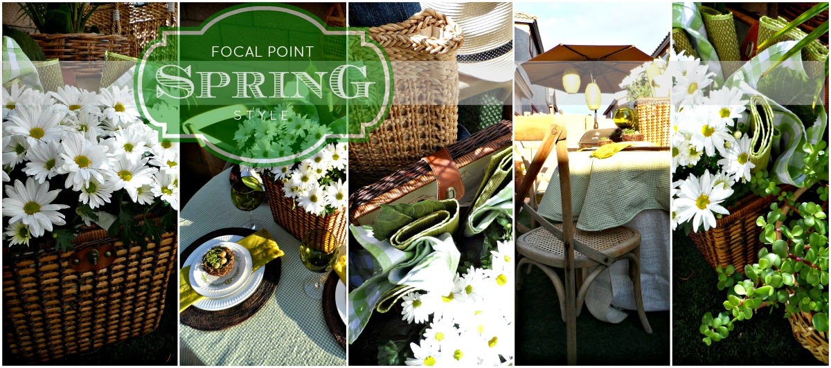 FOCAL POINT STYLING: HOW TO MAKE A SPRING PICNIC BASKET CENTERPIECE
