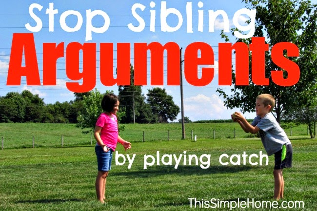 Stop Sibling Arguments Object Lesson - This Simple Home