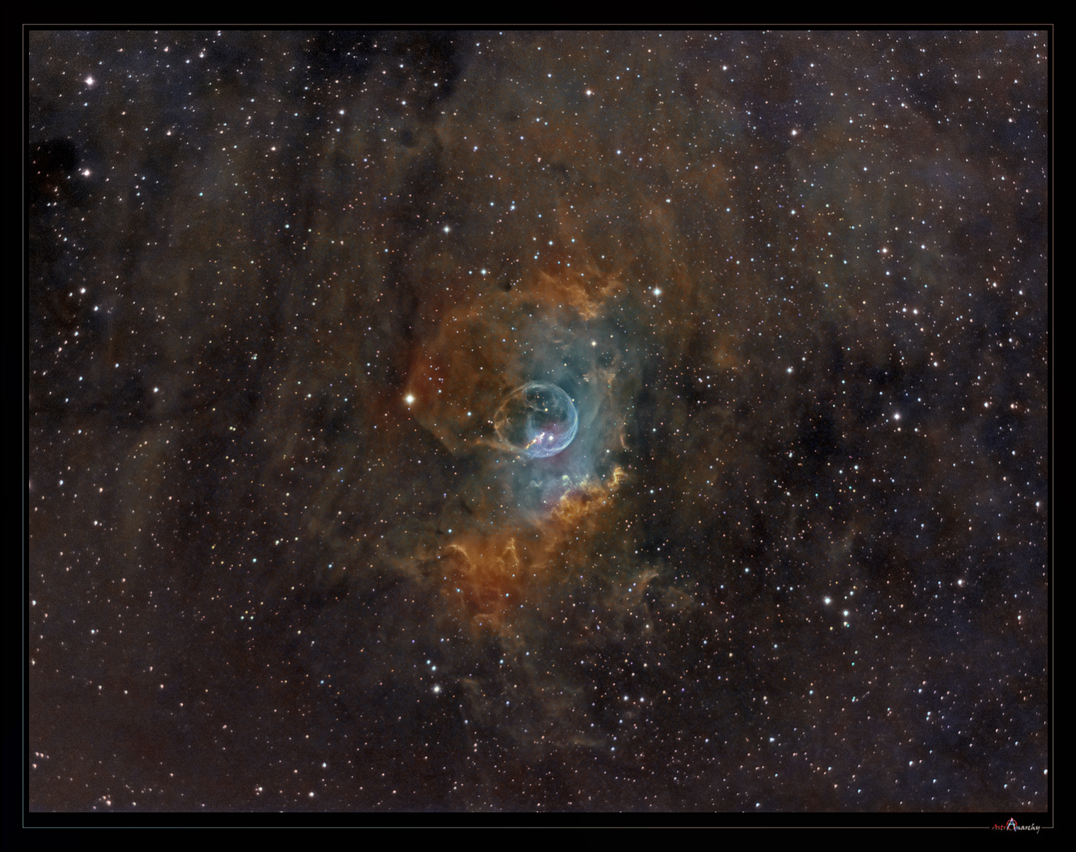 Astro Anarchy: Bubble Nebula reprocessed, again