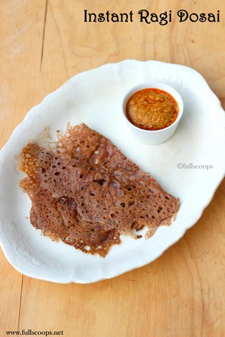 Instant Ragi Dosai ~ Full Scoops - A food blog with easy,simple & tasty ...