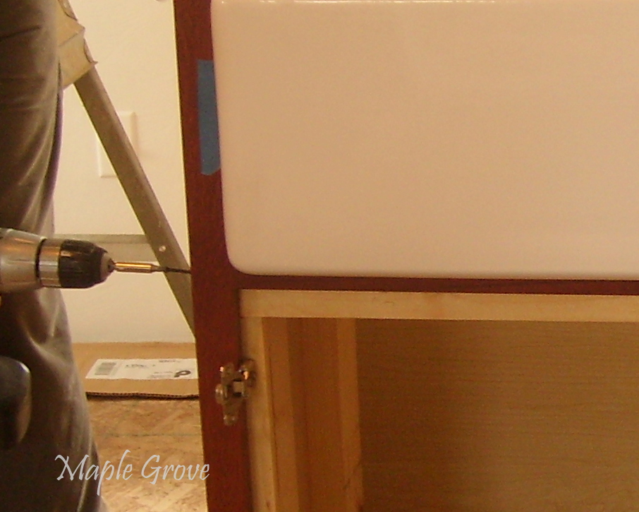 Maple Grove: How to Build a Support Structure for a Farm House Sink