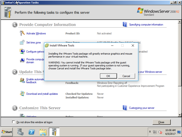 ITFinities.Com: การติดตั้ง VMware Tools