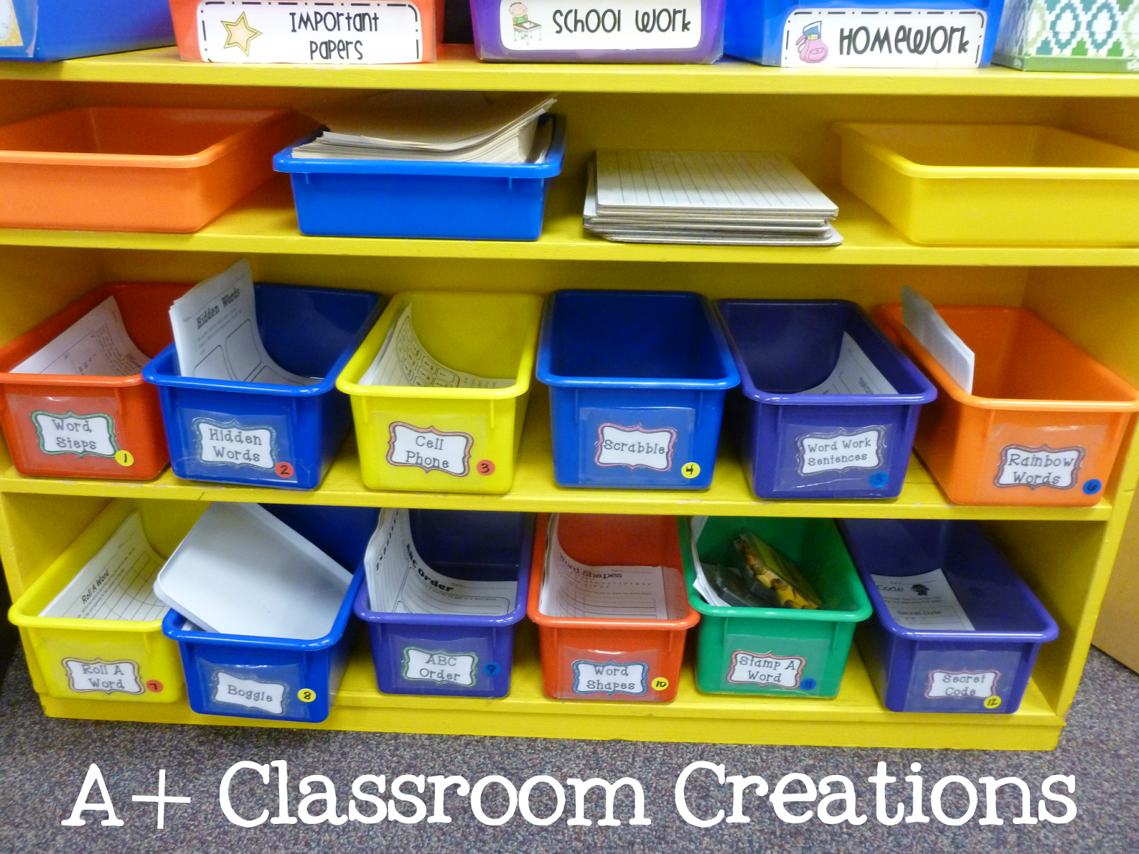 A Plus Clasroom Creations: Daily 5: Word Work