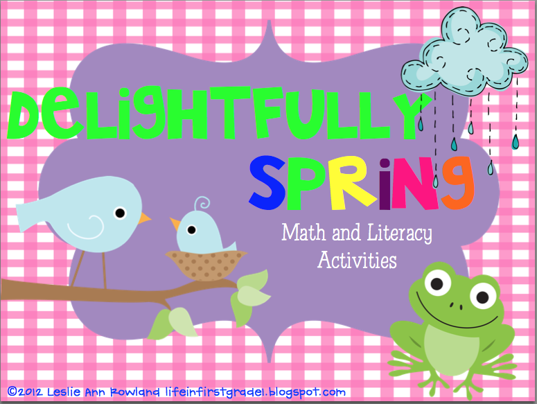 Life in First Grade: Spring is in the Air! Spring Centers and a Freebie!