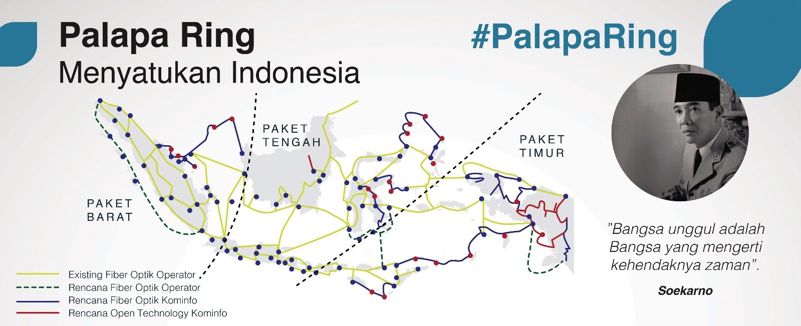 Palapa Ring Timur, Tengah dan Barat Terintegrasi Juni 2019 - Jakarta ...