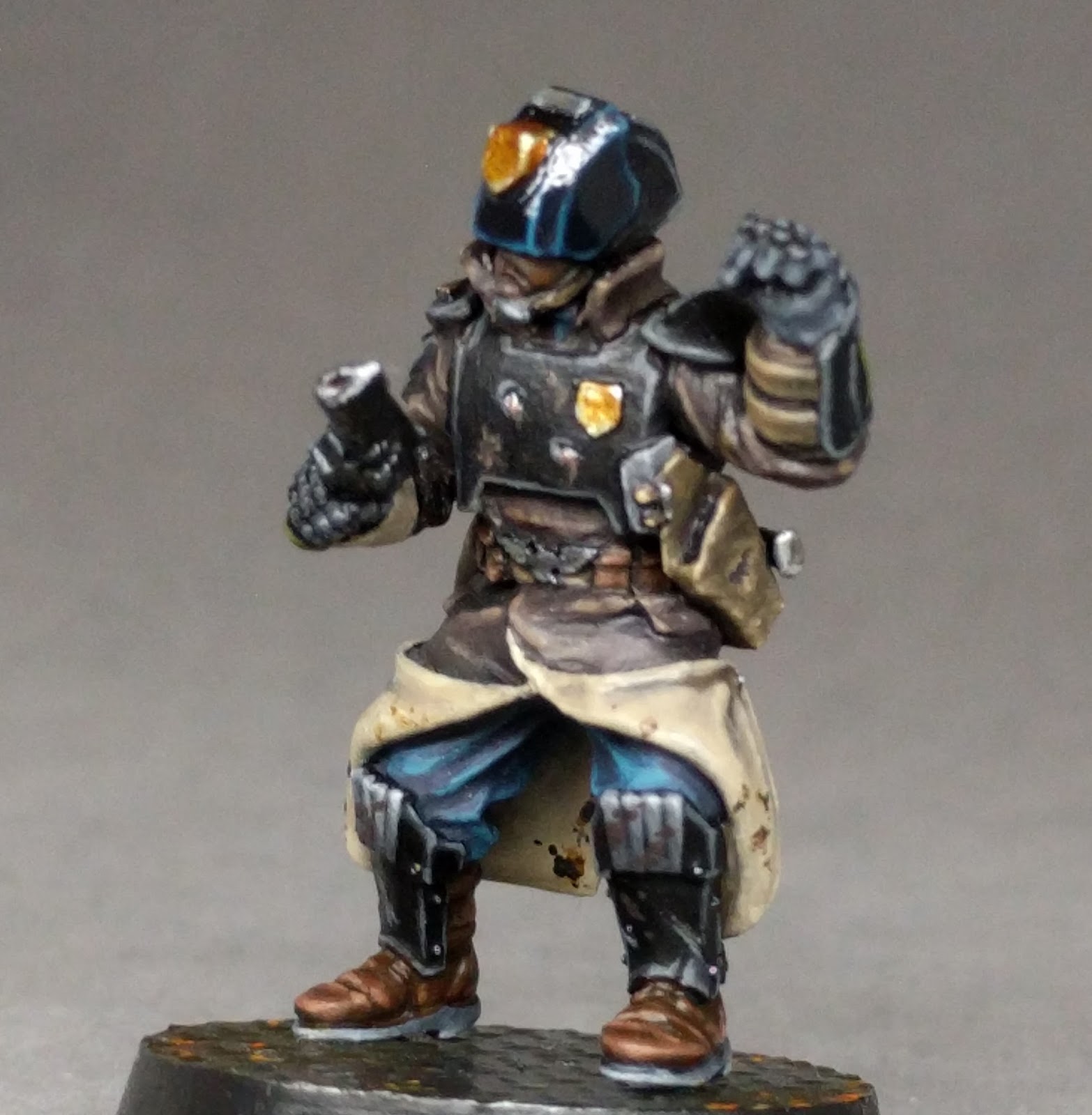 Between the Bolter and Me: Curse of the Alabaster: First Arbite painted