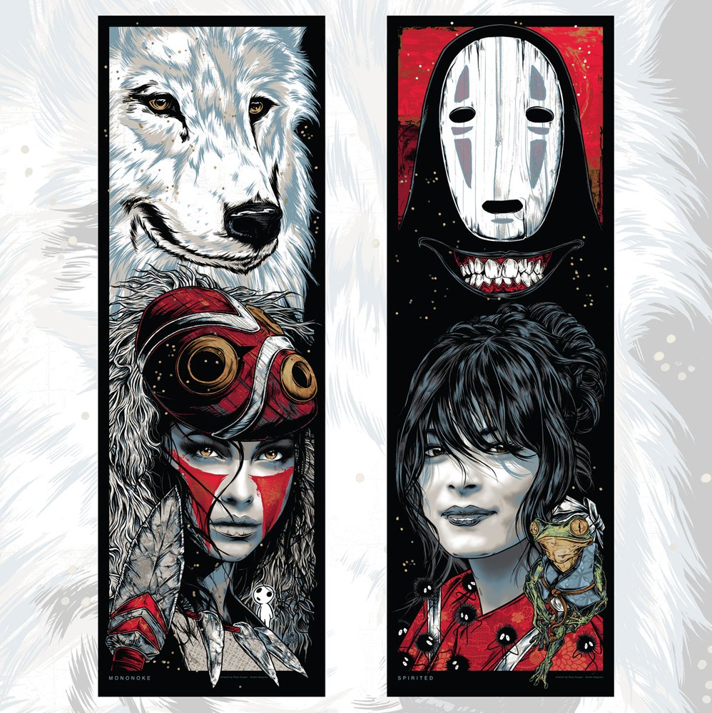 INSIDE THE ROCK POSTER FRAME BLOG: Rhys Cooper Mononoke & Spirited ...