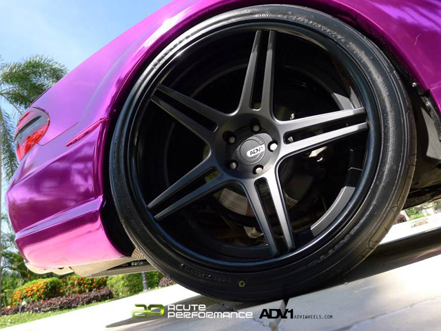 Purple Chrome Mercedes SL65 by ADV1 Wheels