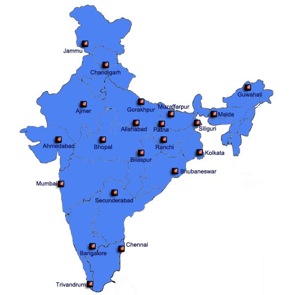 NAUKRI EXPRESS: Railway Recruitment Board's Map