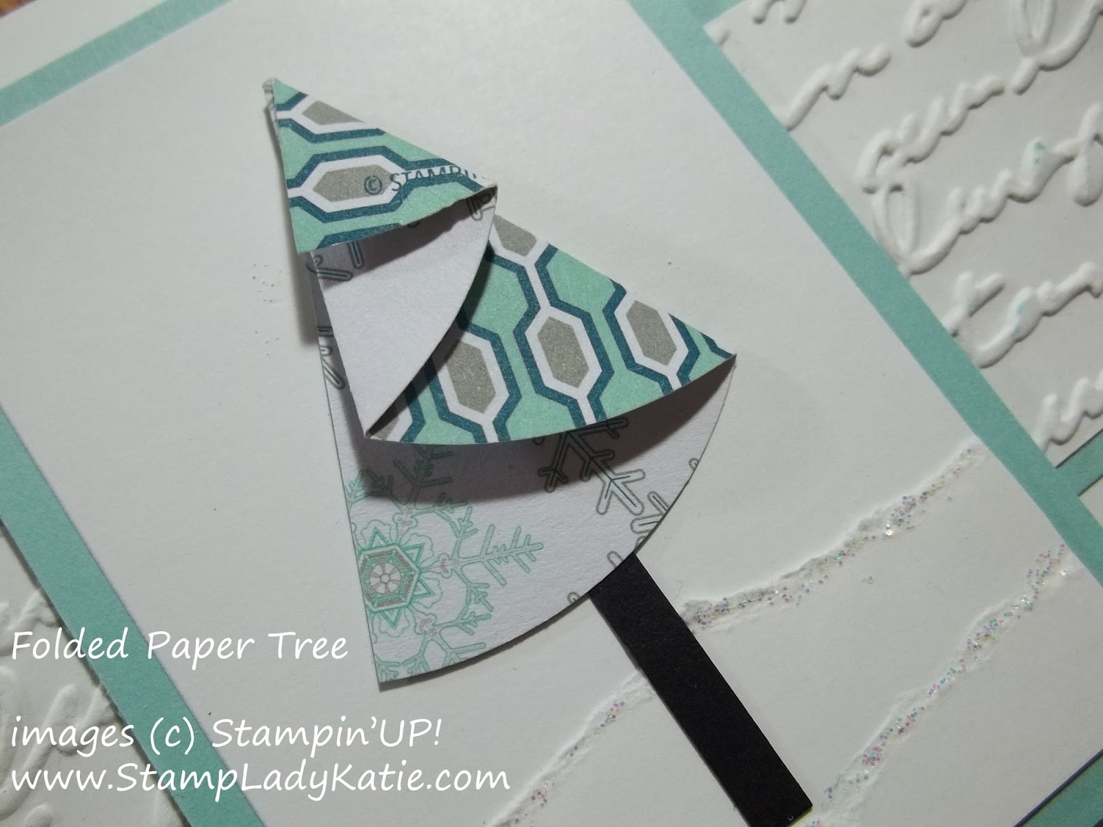 StampLadyKatie.com: Folded Christmas Tree - a Cute Way to Use Scraps of ...