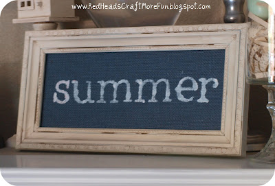 Red Heads Craft More Fun: Summer Sign