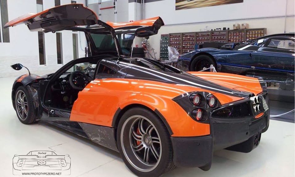 Prototype 0: Prototype 0: First Orange Pagani Huayra Revealed