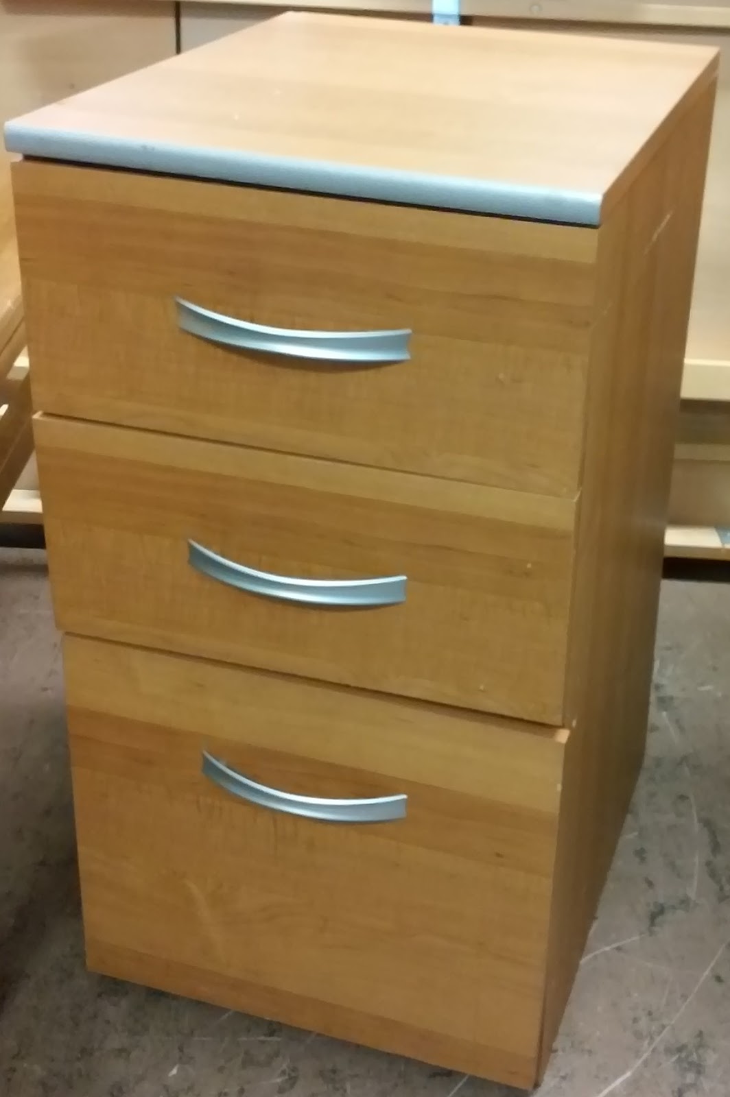 UHURU FURNITURE & COLLECTIBLES: SOLD 3-Drawer Hanging File End Table - $25