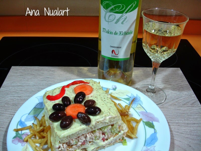 La cocinera de Bétulo: PASTEL FRÍO DE BONITO EN ESCABECHE Y CABRACHO