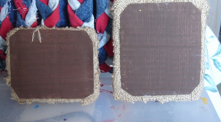All Thumbs Crafts: How to Make Burlap Frames - Without any Wood