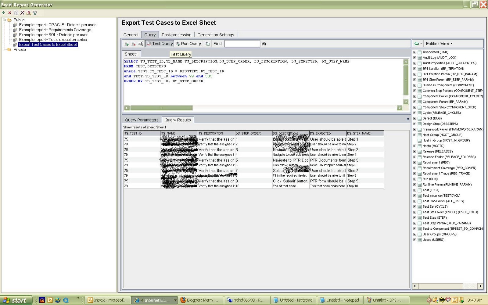 Export Test Cases from Quality Center (QC) to excel-with design steps ...