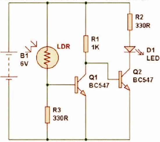 Electrical and Electronics Engineering: Automatic light circuit with ...