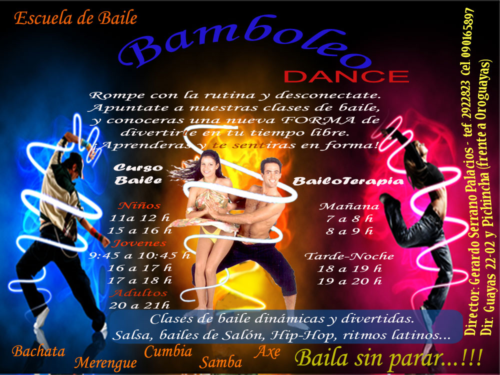 Bamboleo Dance Escuela de Baile: Con tamos con los Servicios:
