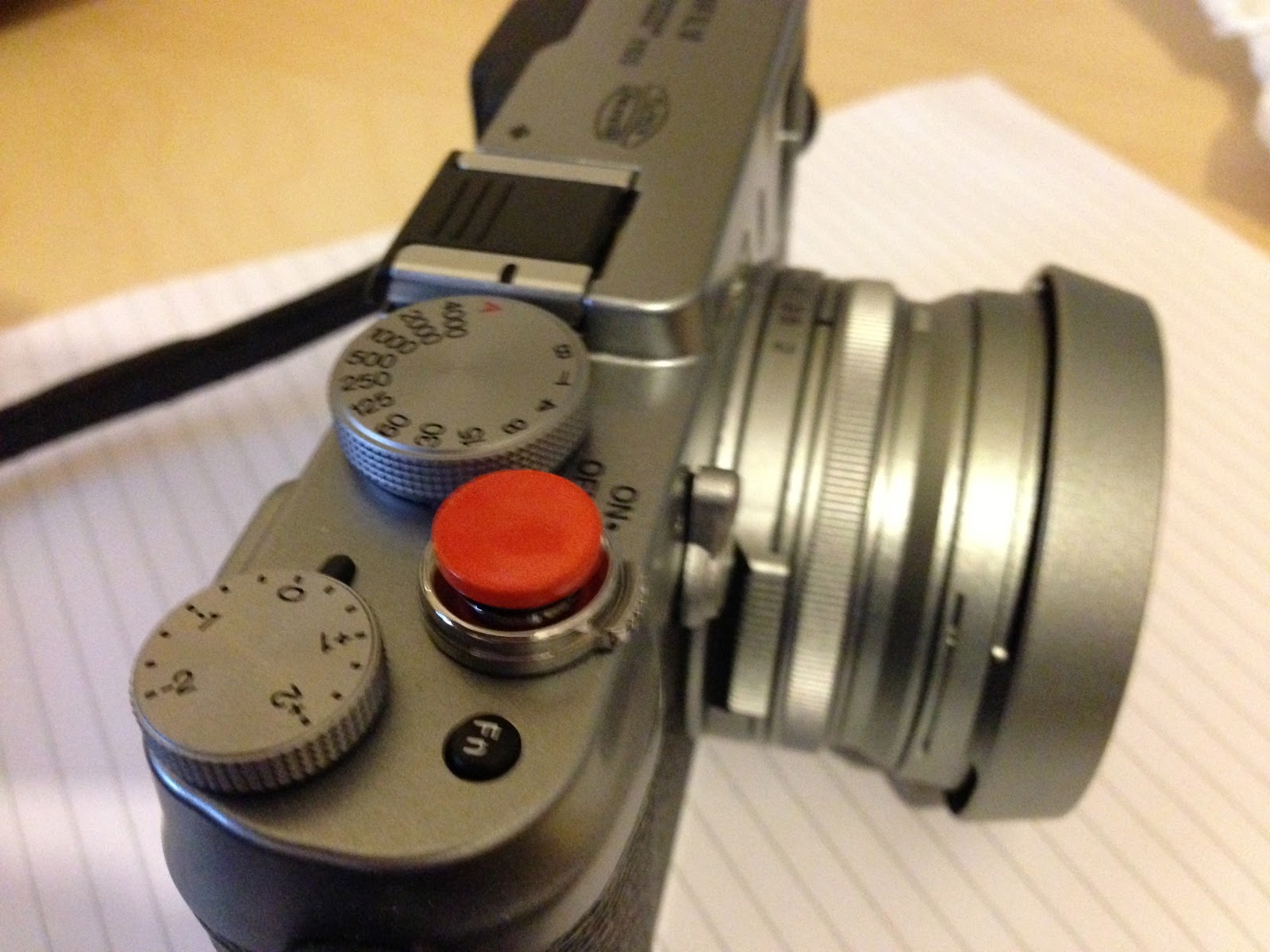 My Orange Brompton: Fuji X100 Shutter Button