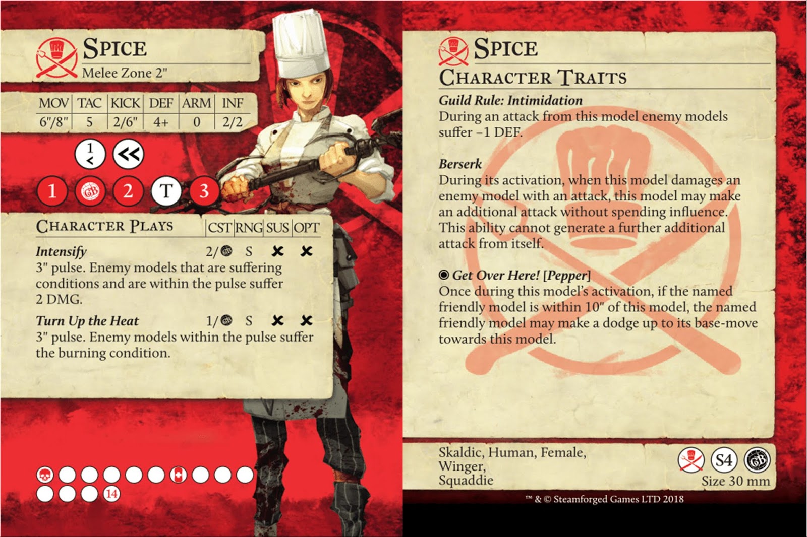 Guild Ball: Cook's Guild 'Spice' ~ The Old West Chronicle