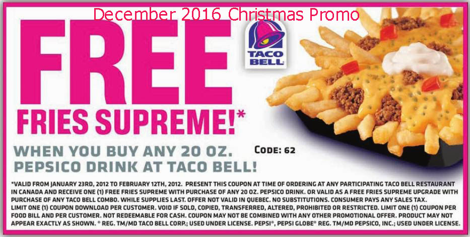 Free Promo Codes and Coupons 2023: Taco Bell Coupons