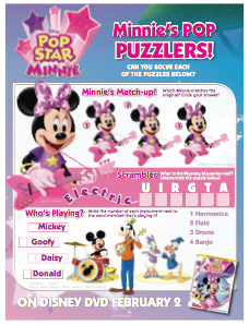Mickey Mouse ClubHouse: Pop-star Minnie DVD & A Giveaway - C'est La Vie