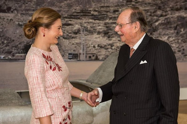 Duchess Stephanie and Duke Jean at MUDAM museum