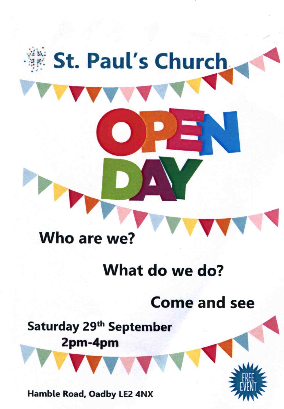 St Paul's Church, Oadby: Come and Visit Us!